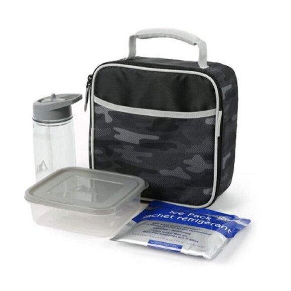 Artic Zone | Kitchen | Artic Zone Black Camo Lunch Bag With Bpa Free ...